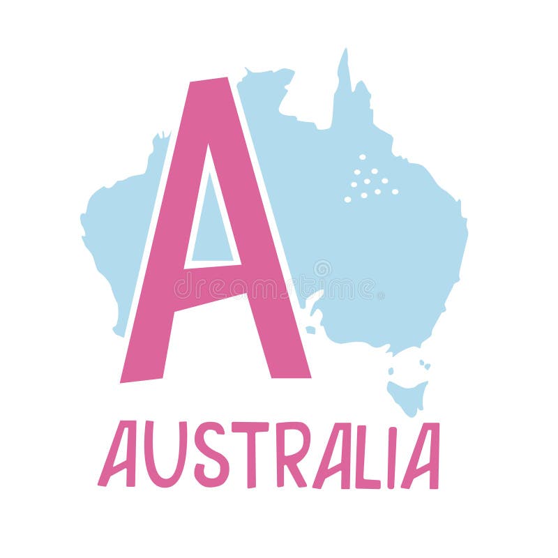 ABC Australia Vector Letter a Stock Vector - Illustration of color ...