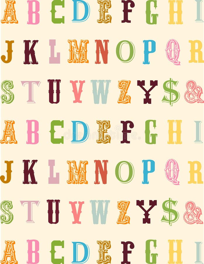 Cute cartoon alphabet stock vector. Illustration of alphabet - 12668365
