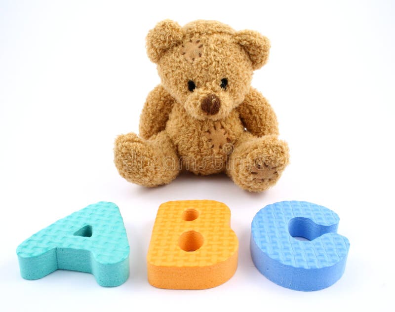 ABC Bear stock image. Image of children, school, baby, toys - 311239