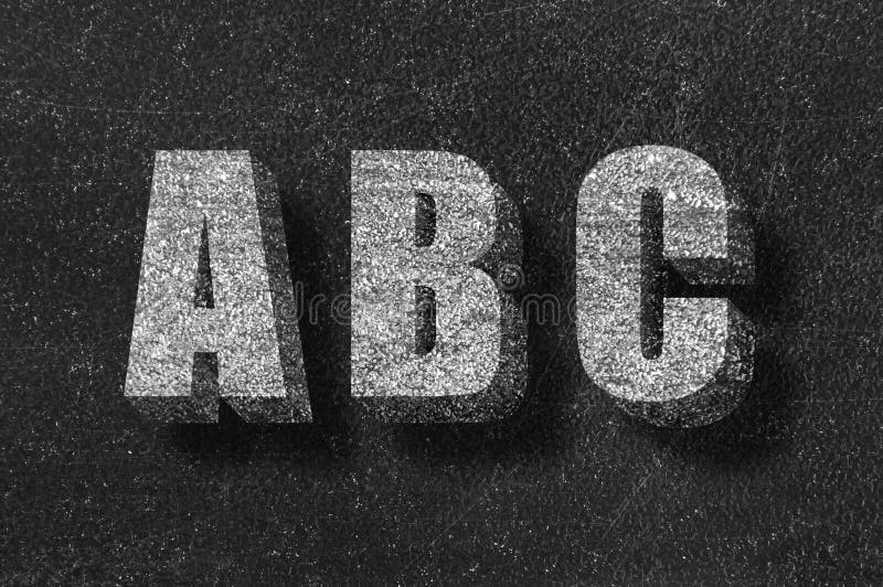 ABC on blackboard stock image. Image of chalk, abstract - 30282067