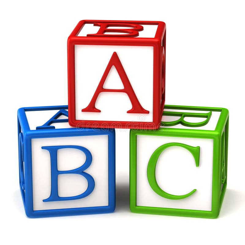 Cartoon ABC Letters with Open Book Stock Vector - Illustration of ...