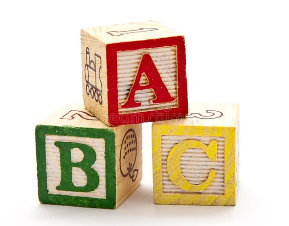 ABC Blocks stock photo. Image of close, concept, blue - 19781664