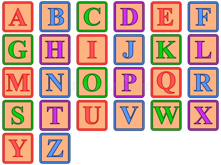 Abc Blocks Words Stock Illustrations – 152 Abc Blocks Words Stock ...
