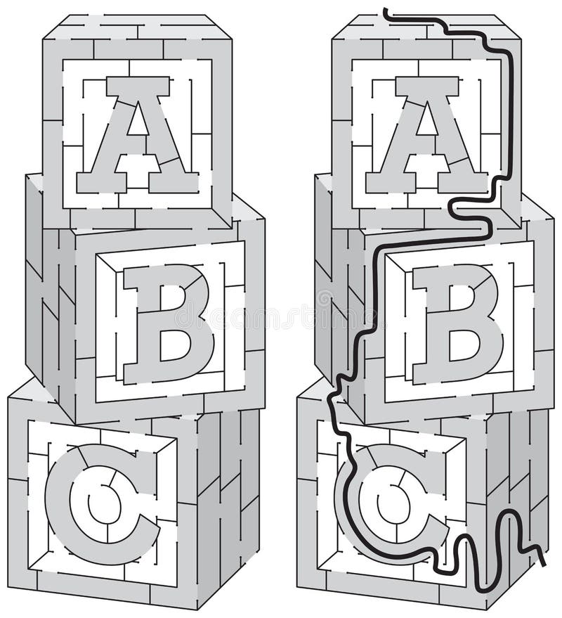 Abc Blocks Coloring Pages