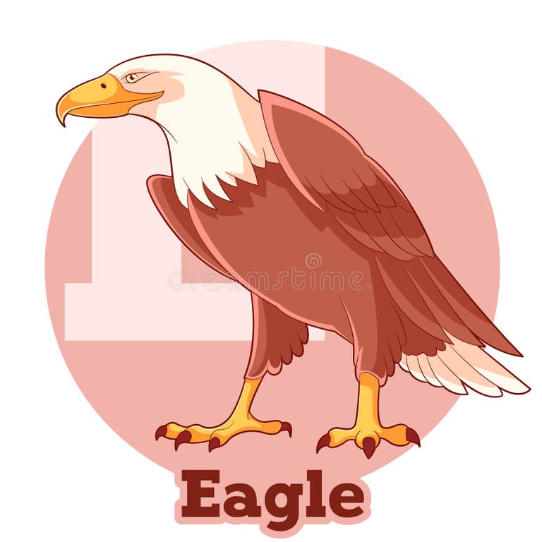 ABC Cartoon Eagle stock vector. Illustration of language - 90015632