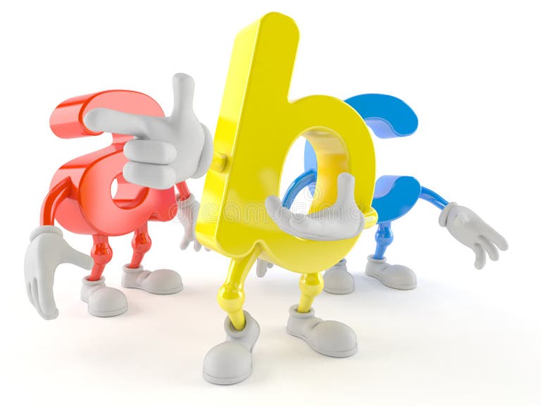 ABC character stock illustration. Illustration of alphabetical - 103028118