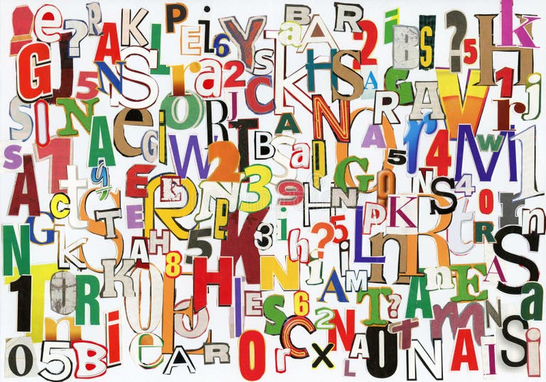 ABC collage stock illustration. Illustration of alphabet - 17724543