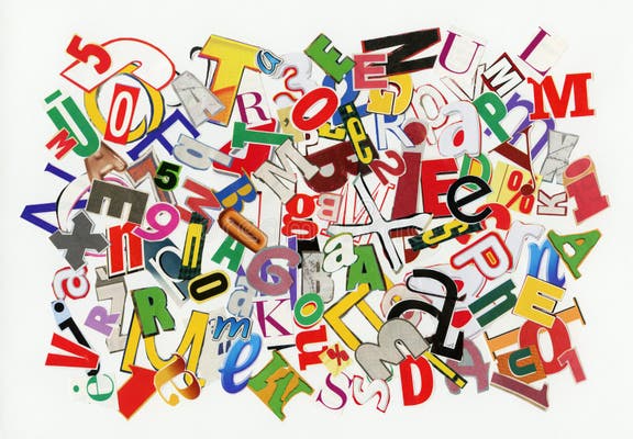 ABC collage stock illustration. Illustration of copy - 22048764