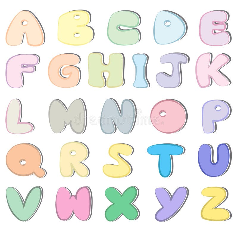 ABC colorido ilustración del vector. Ilustración de arte - 26070988