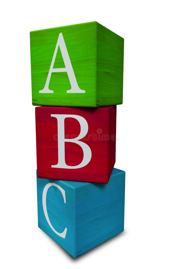 ABC Cubes stock illustration. Illustration of building - 15696830