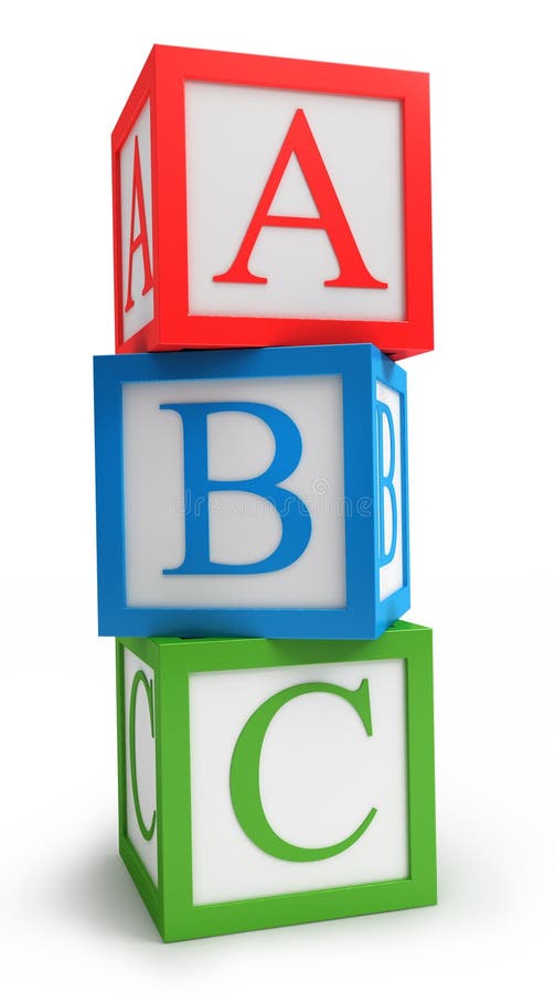 Abc cubes stock illustration. Illustration of message - 19090826