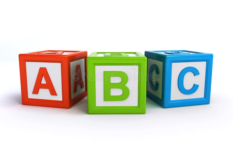 Abc cubes stock illustration. Illustration of kids, student - 85357974