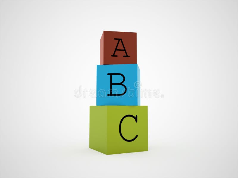 ABC cubes stock illustration. Illustration of read, group - 30422522