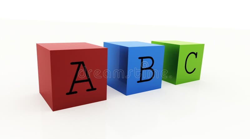 ABC cubes stock illustration. Illustration of icon, alphabet - 31893730