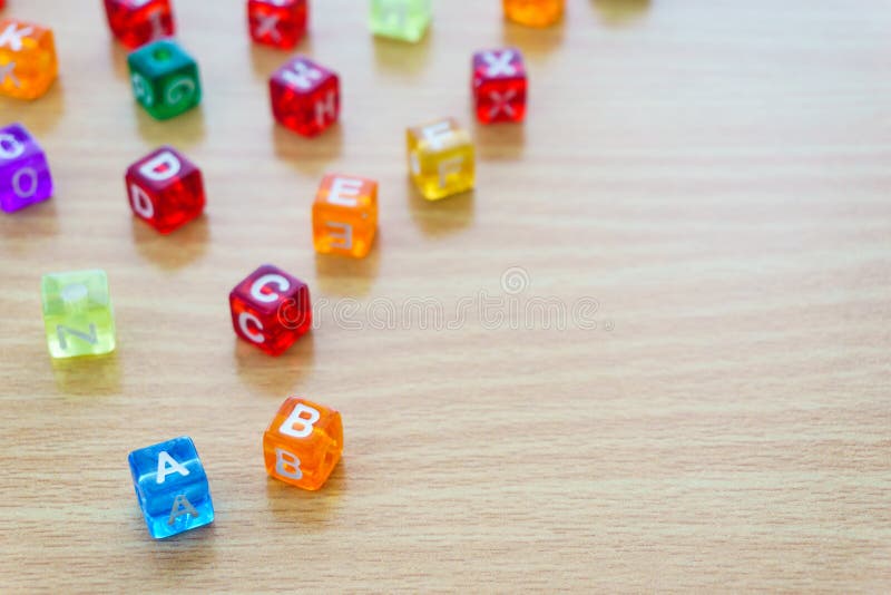 Abc education cube stock photo. Image of brick, baby - 75173284