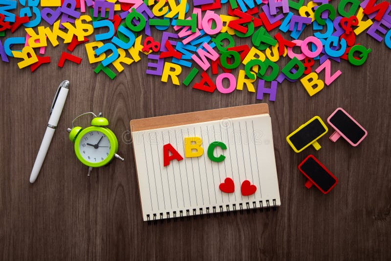ABC-the First Letters of the English Alphabet Stock Photo - Image of ...