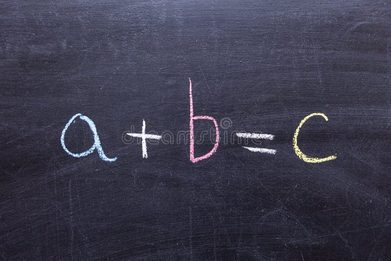 ABC Handwritten with White Chalk on a Blackboard Stock Image - Image of ...