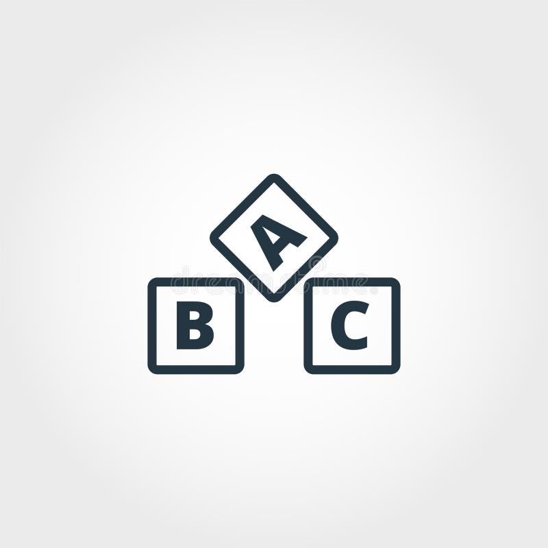 Abc Icon. Premium Monochrome Design from Education Icon Collection ...