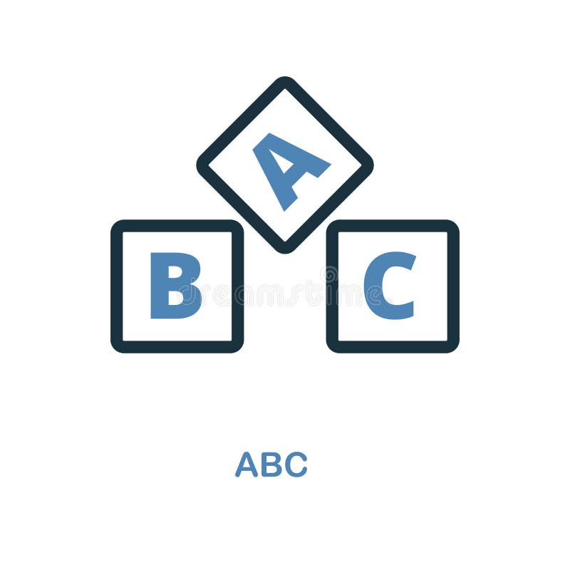 Abc Icon. Simple Element Illustration. Abc Pixel Perfect Icon Design ...