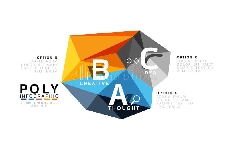 ABC infographics vector stock vector. Illustration of infographic ...