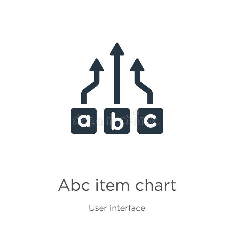 Abc Item Chart Icon Vector. Trendy Flat Abc Item Chart Icon from User ...
