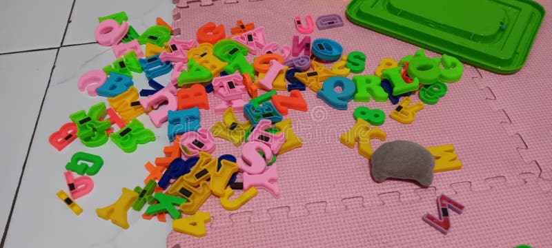 ABC Learning Puzzle Kids Toddler Stock Image - Image of kids, toddler ...
