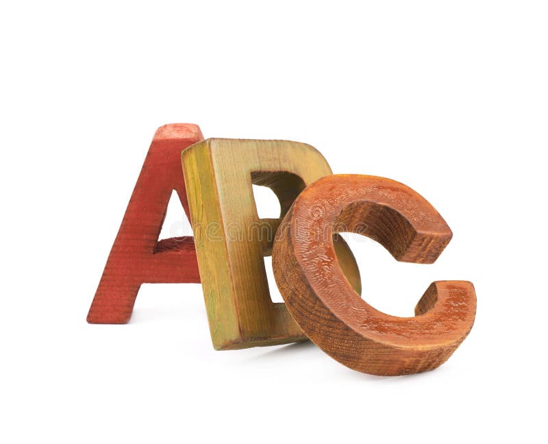 ABC Letters Composition Isolated Stock Image - Image of simplicity ...