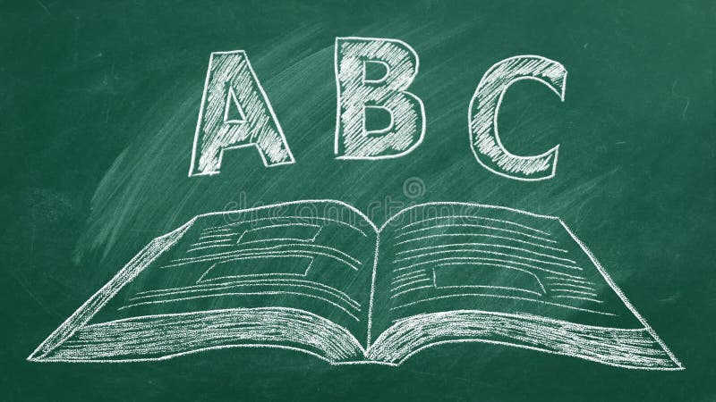 Illustration of ABC-book stock video. Video of textbook - 211111567