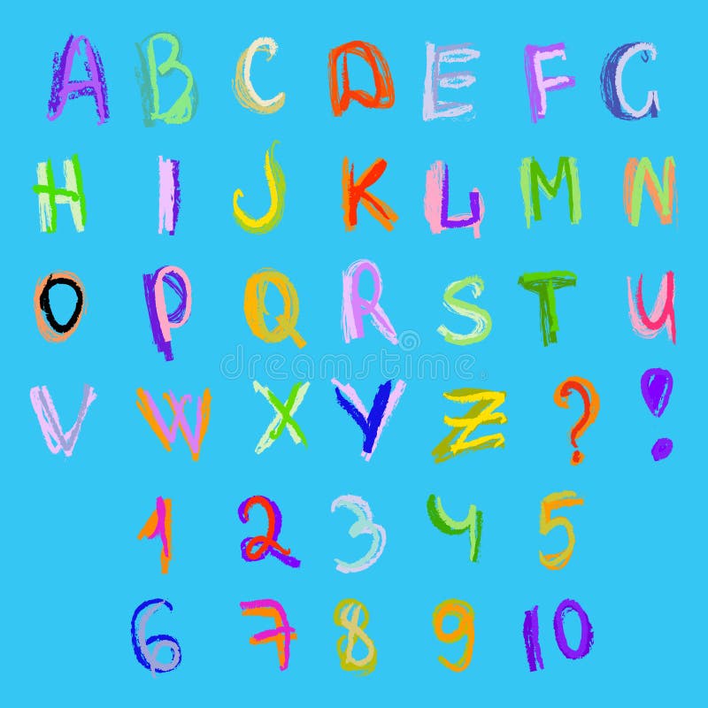 Abc ALPHABET ABSTRACT Textile Design Seamless Pattern Background Stock ...