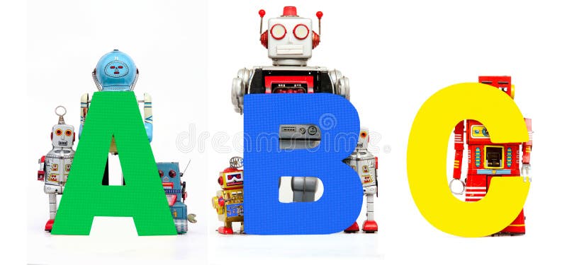 Abc robot stock photo. Image of font, bright, child, concept - 89088262