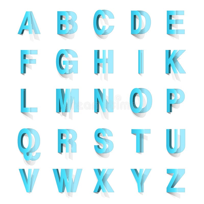 Abc set cut out stock vector. Illustration of funny, colorful - 30353820