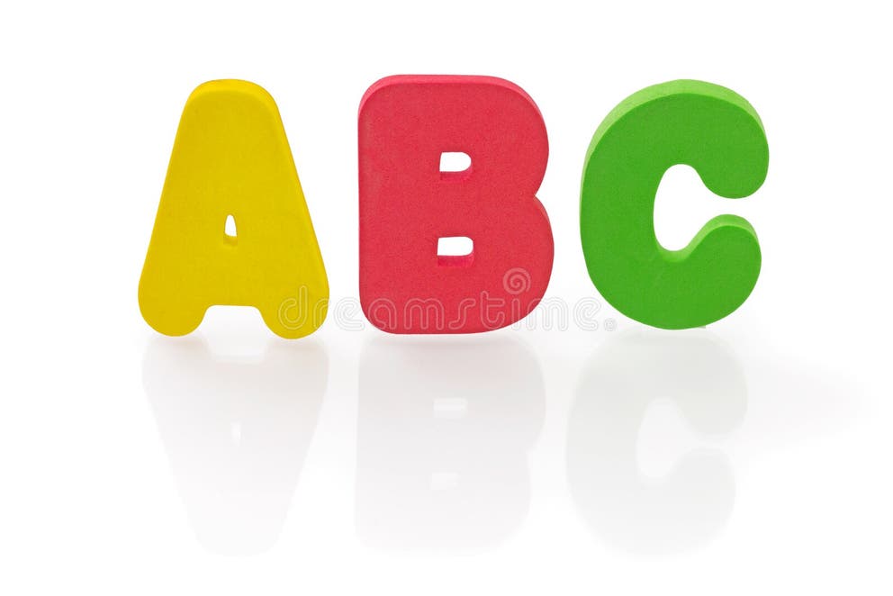 ABC sponge letter on white stock image. Image of game - 27201101