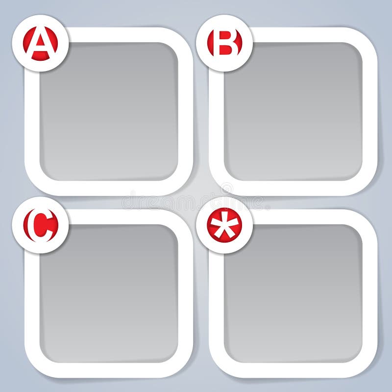 ABC Progress Labels in White Stock Vector - Illustration of education ...