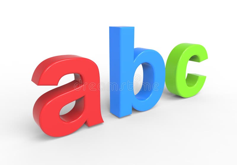 Colorful 3d Lower Case Alphabet Stock Vector - Illustration of icon ...