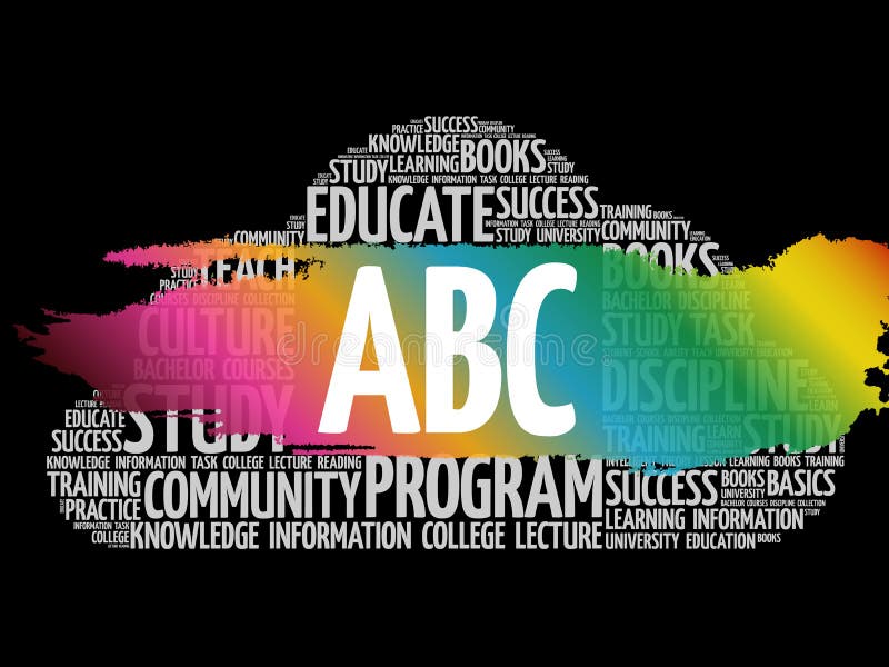 ABC collage stock illustration. Illustration of clippings - 18636716