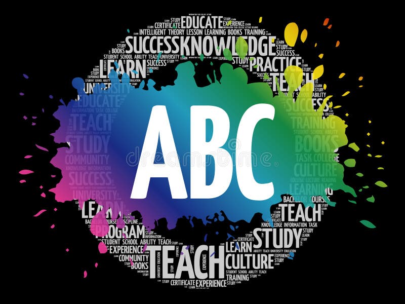 ABC collage stock illustration. Illustration of clippings - 18636716