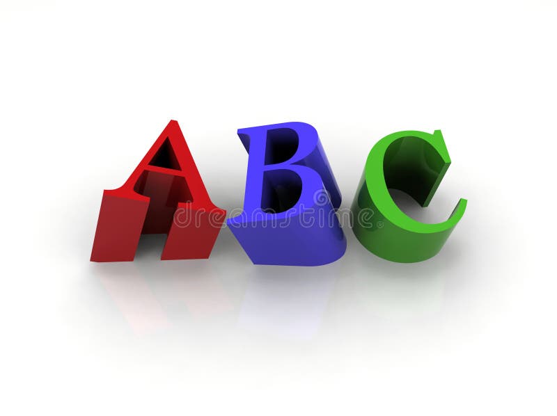 ABC-Zeichen stock abbildung. Illustration von kindergarten - 10208385