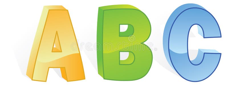 Abc-Buchstaben vektor abbildung. Illustration von grundlegend - 11350773