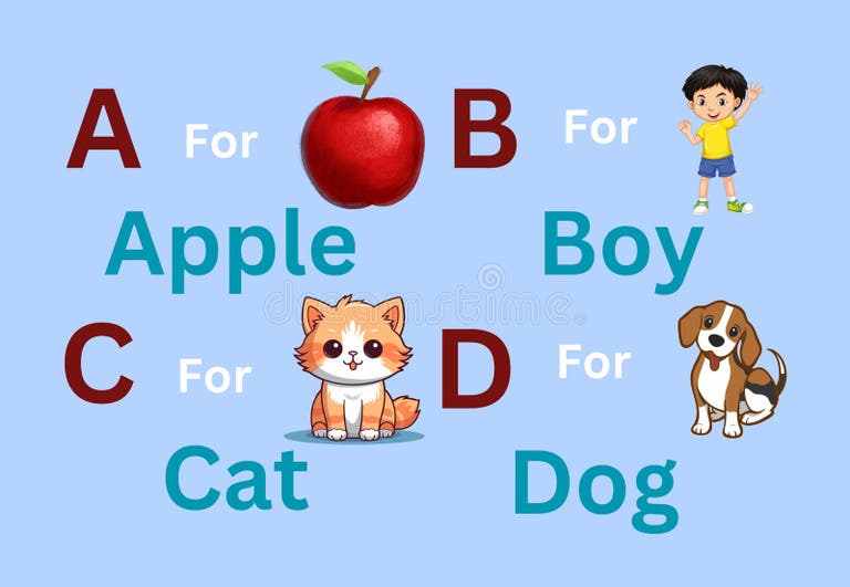 Kids Abcd Stock Illustrations – 549 Kids Abcd Stock Illustrations ...