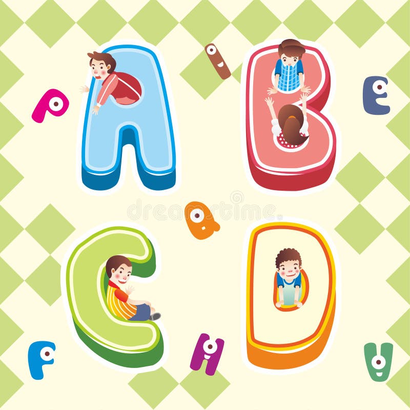 Abcd alphabet stock illustration. Illustration of play - 27349212
