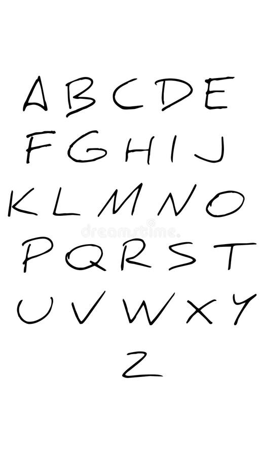 ABCD :Black Font Design Form Clay. Stock Illustration - Illustration of ...