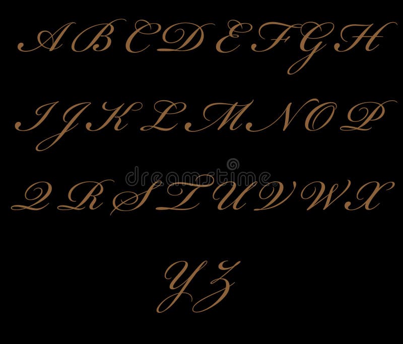 Abcd Font Black and White Background Stock Illustration - Illustration ...