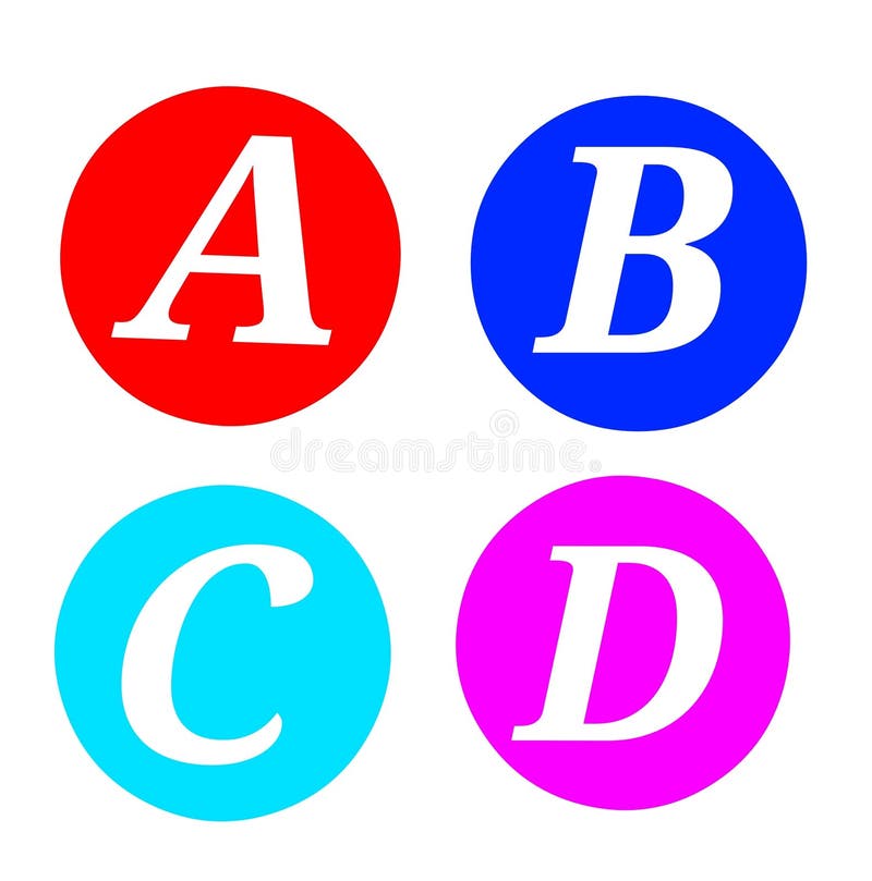 Abcd Font Black and White Background Stock Illustration - Illustration ...