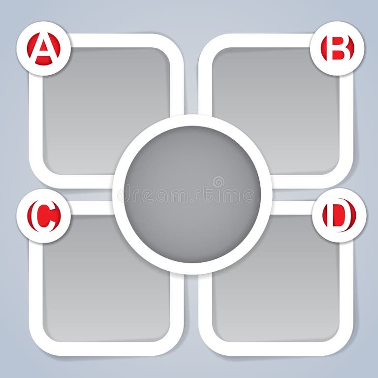 ABCD Progress Template Frames Stock Vector - Illustration of persuasion ...
