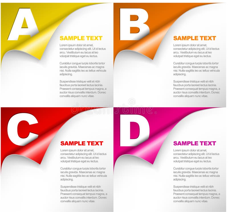 ABCD - Vector Progress Background Stock Vector - Illustration of offer ...