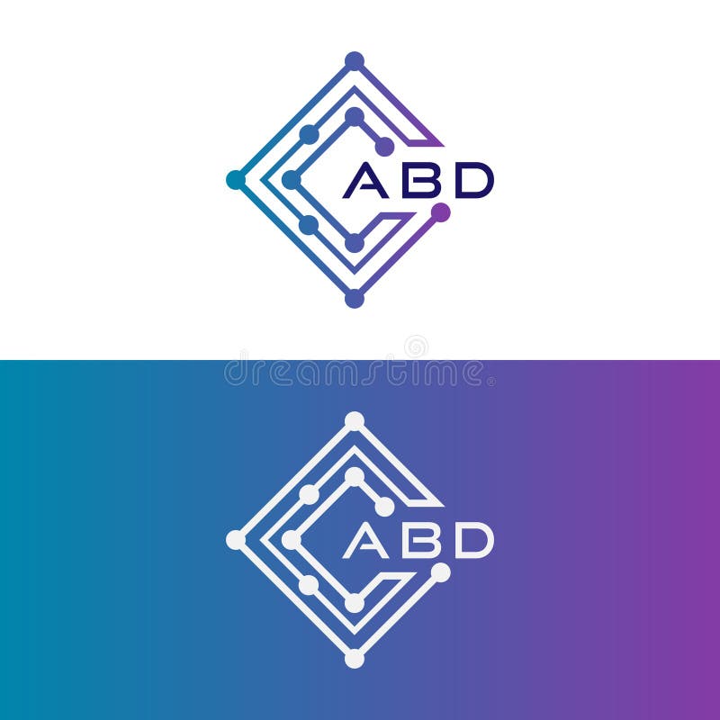 ABD Tech Initial Logo Design Icon for Technology, Digital, Tech ...