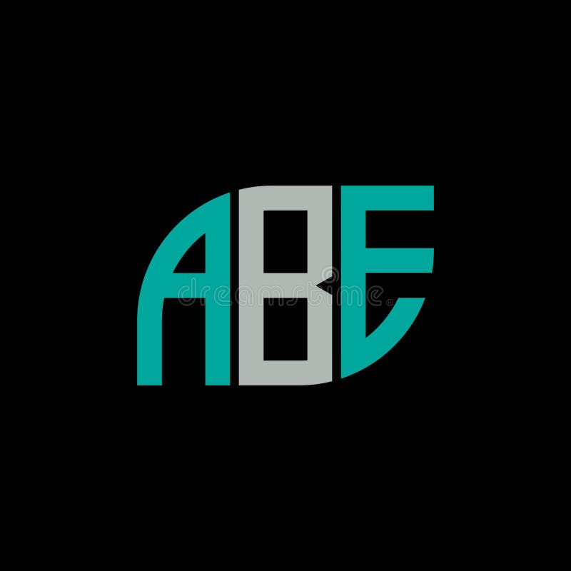 ABE Letter Logo Design on Black Background.ABE Creative Initials Letter ...