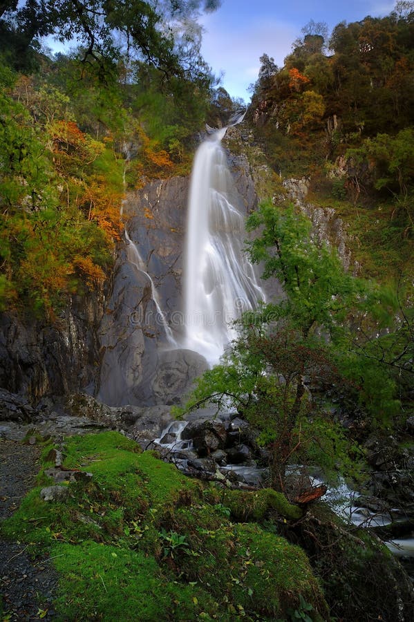 Aber Falls stock photo. Image of walkway, fall, edge - 46773890