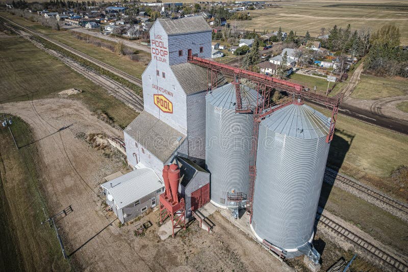 Aberdeen Aerial Including the Local Grain Elevator Editorial Photo ... Aberdeen Aerial Including the Local Grain Elevator Editorial Photo ...