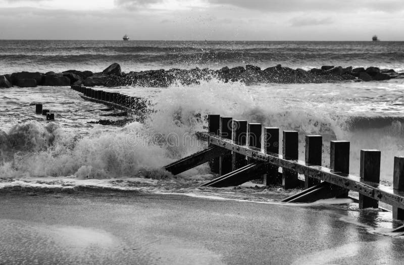 Aberdeen Beach stock photo. Image of rock, british, dawn - 49910008
